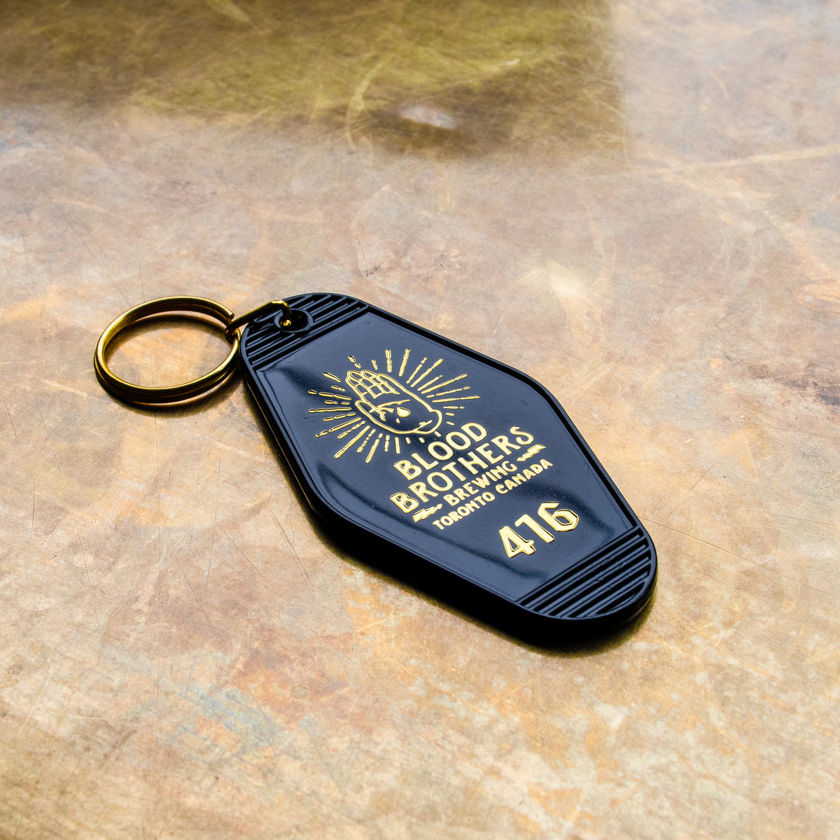 Retro Motel Keychain – Blood Brothers Brewing