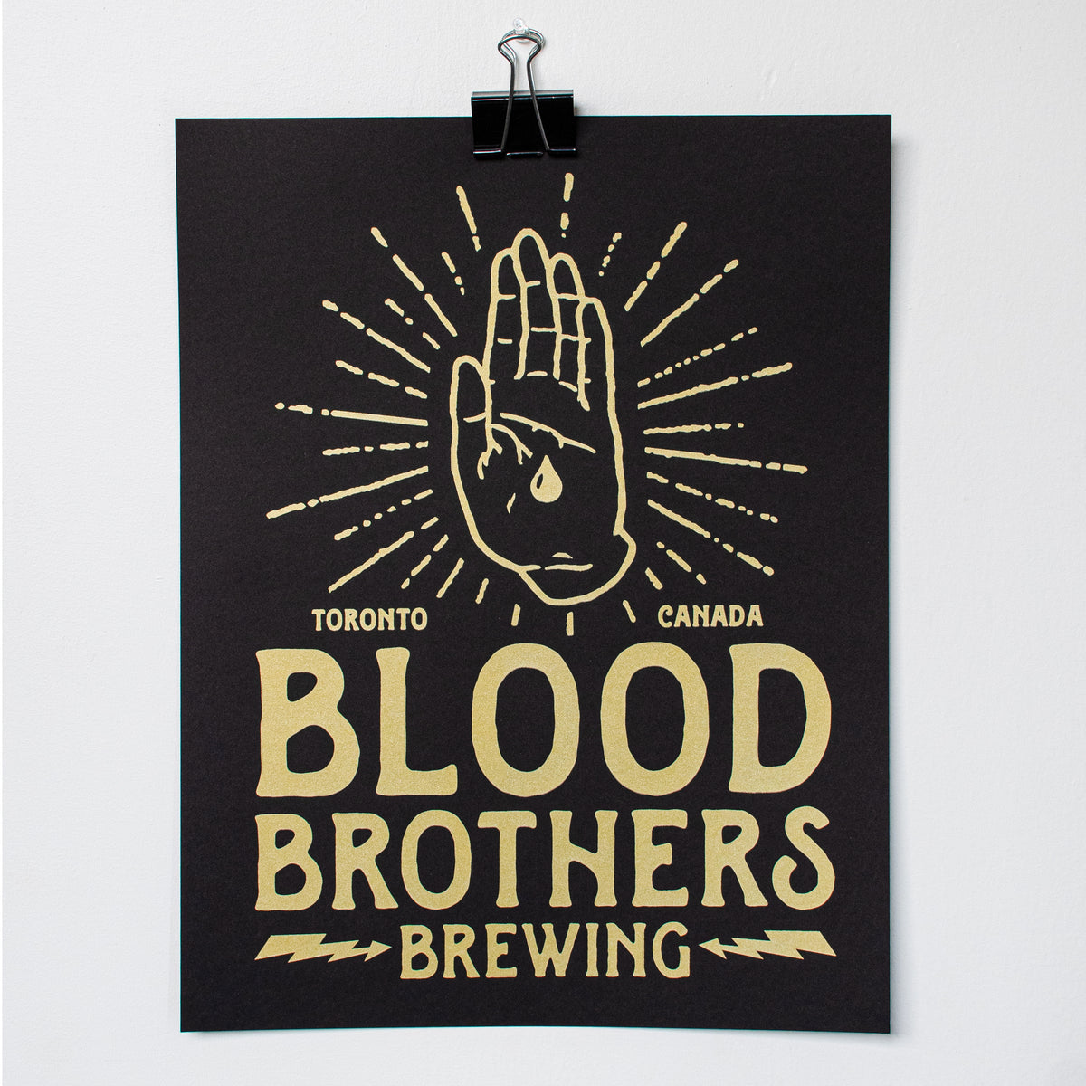 Blood Brothers Logo Poster – Blood Brothers Brewing